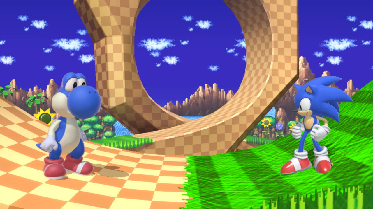 Yoshi (Sonic Colored Skin) Mod for Super Smash Bros. Ultimate | SSBU Mods