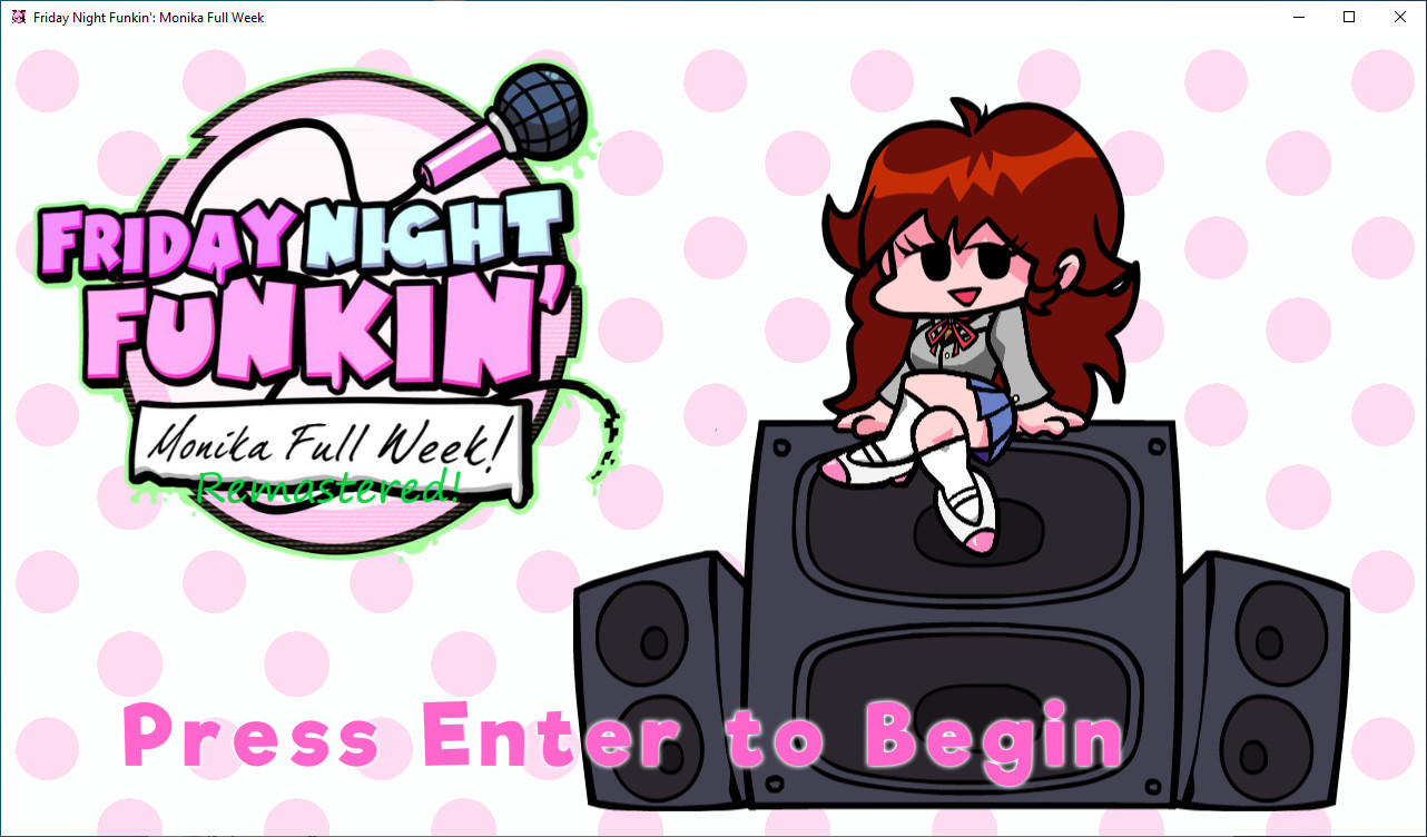 FNF Monika Full Week Remastered!!! Mod for Friday Night Funkin' | FNF Mods