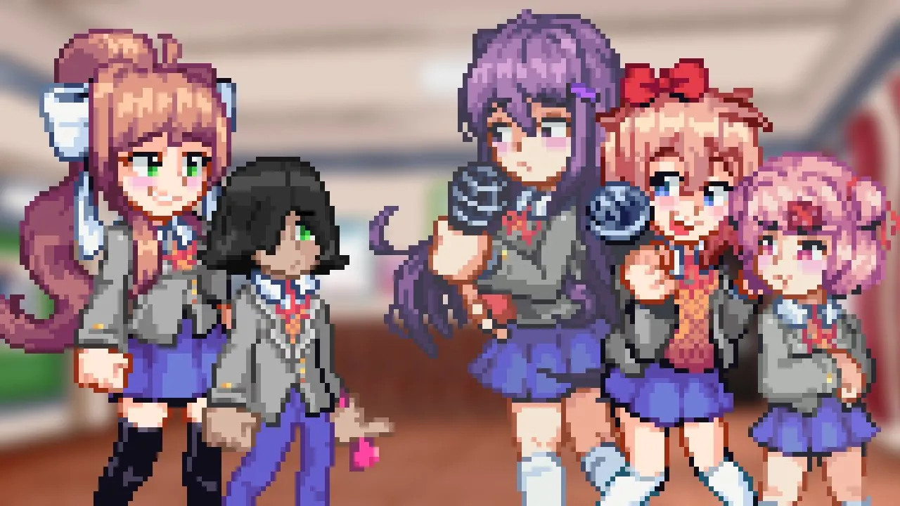 Eternal Meets The Doki's! Mod for Friday Night Funkin' | FNF Mods