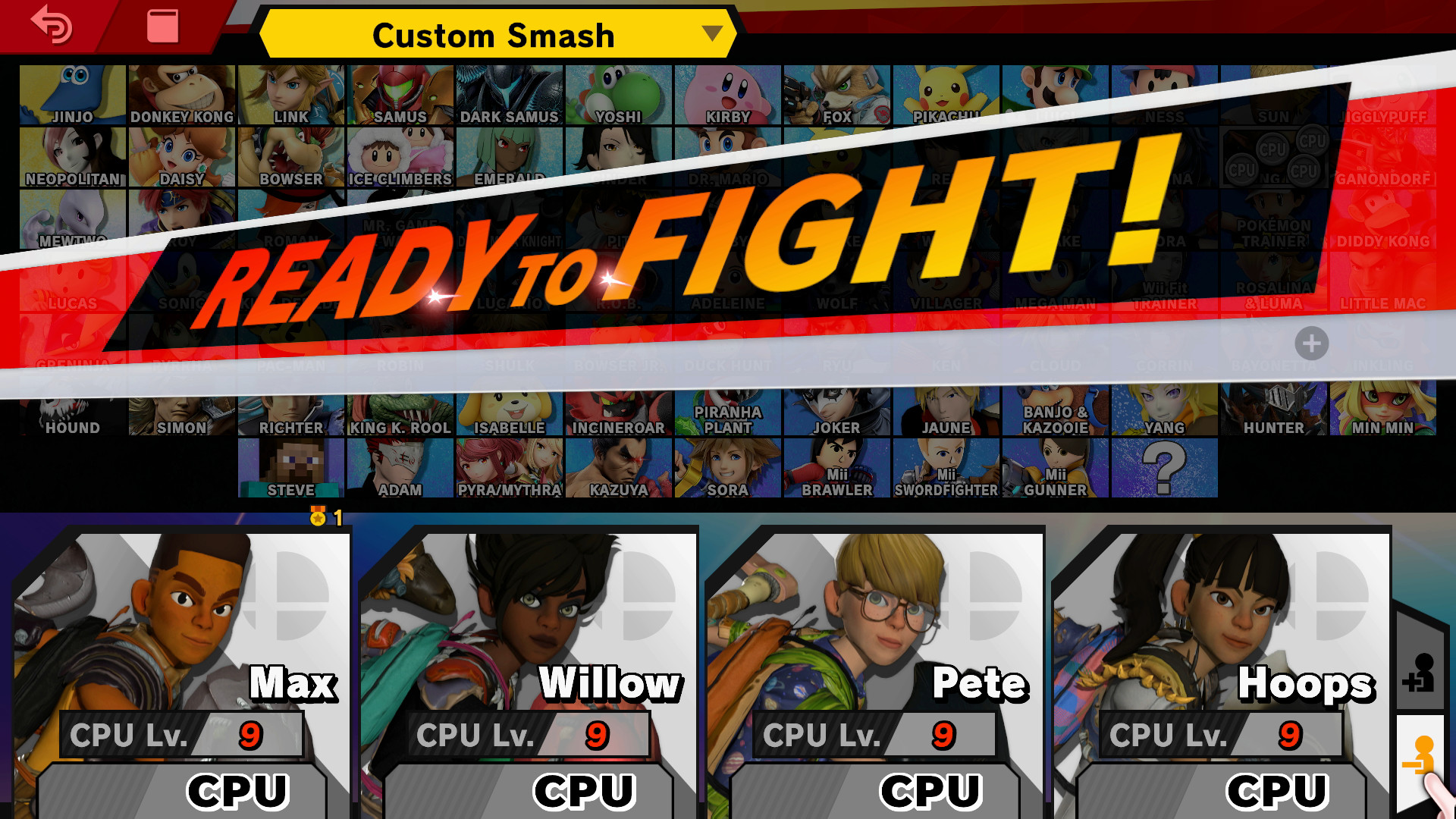Max, Willow, Pete & Hoops (Grounded) Mod for Super Smash Bros. Ultimate | SSBU Mods