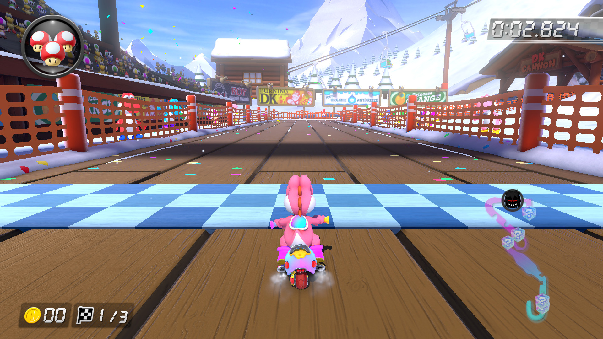 Neon Yoshi Shell Mod for Mario Kart 8 Deluxe | MK8D Mods