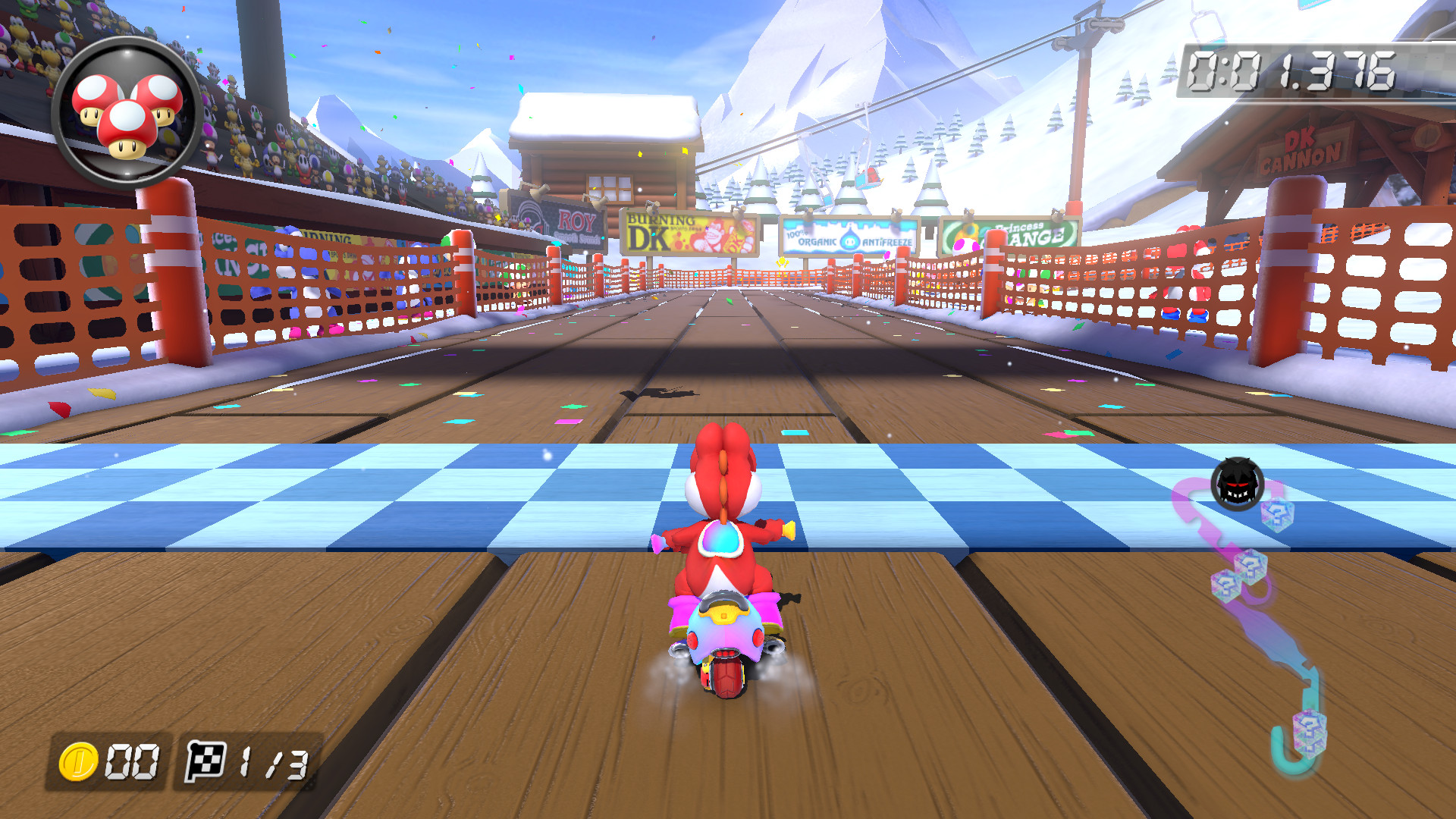 Neon Yoshi Shell Mod for Mario Kart 8 Deluxe | MK8D Mods