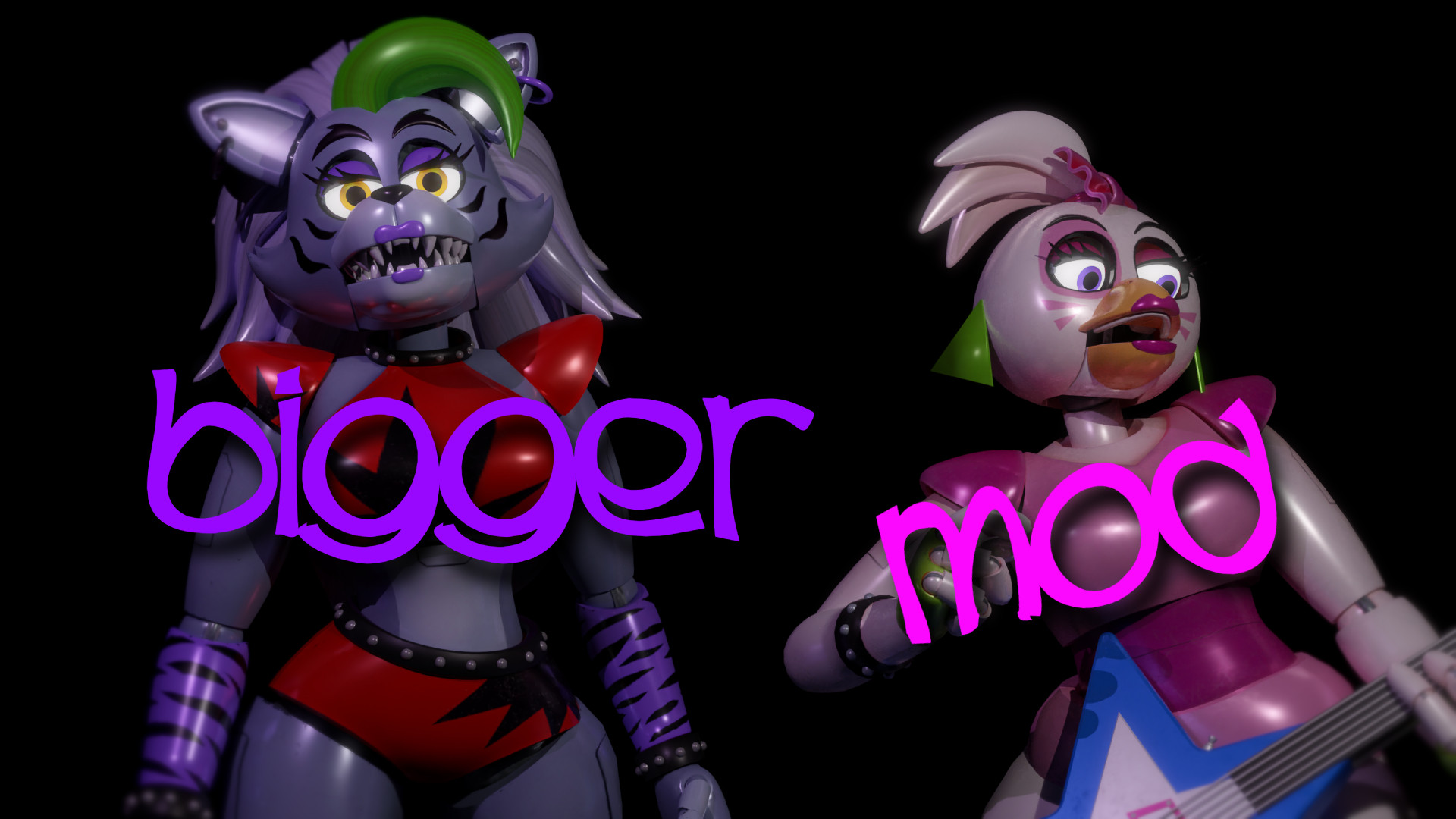 Bigger Animatronics Mod for Five Nights at Freddy's Security Breach | FNaF: SB Mods