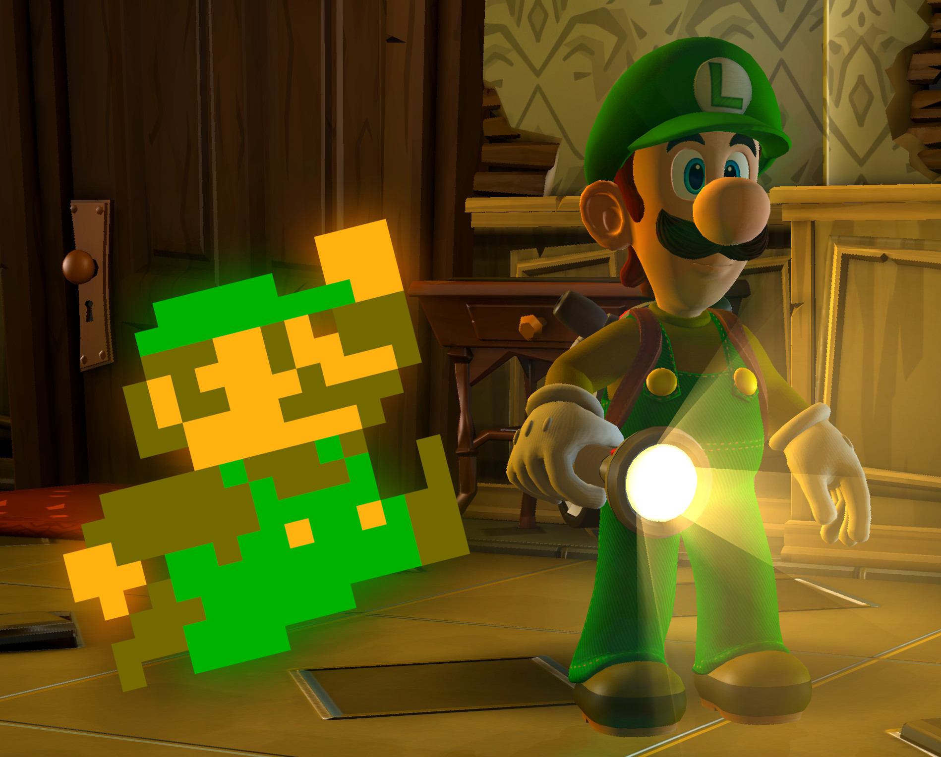 Retro Luigi (Game Boy Style) Mod for Luigi's Mansion 2 HD | LM2HD Mods