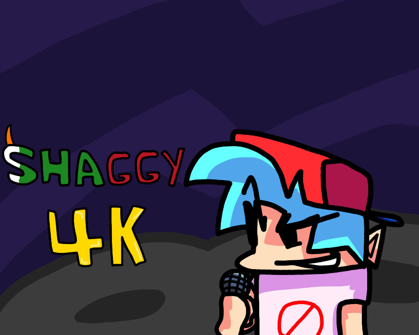 VS Shaggy 4K Charts Mod for Friday Night Funkin' | FNF Mods