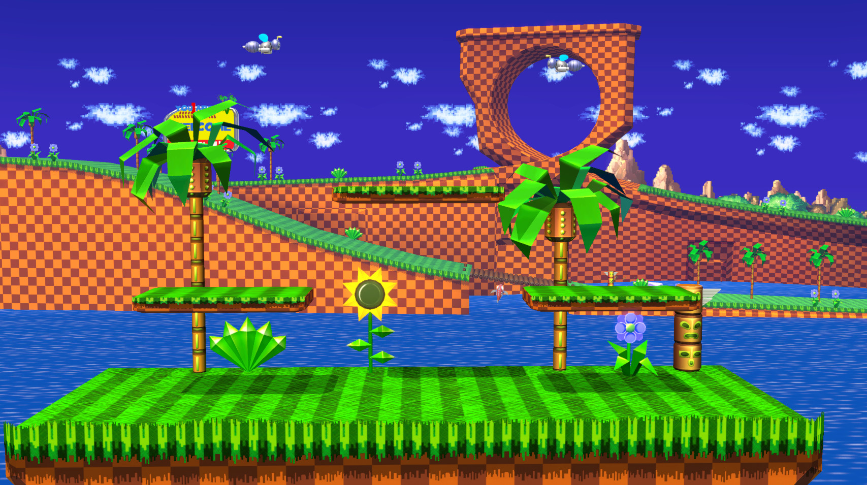 Green Hill: Version Sol Mod for Super Smash Bros. Ultimate | SSBU Mods