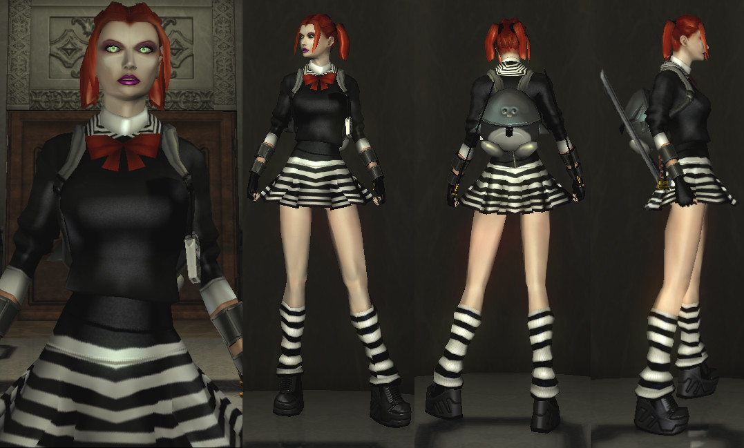 Gothic Schoolgirl Mod for BloodRayne 2 | BR2 Mods