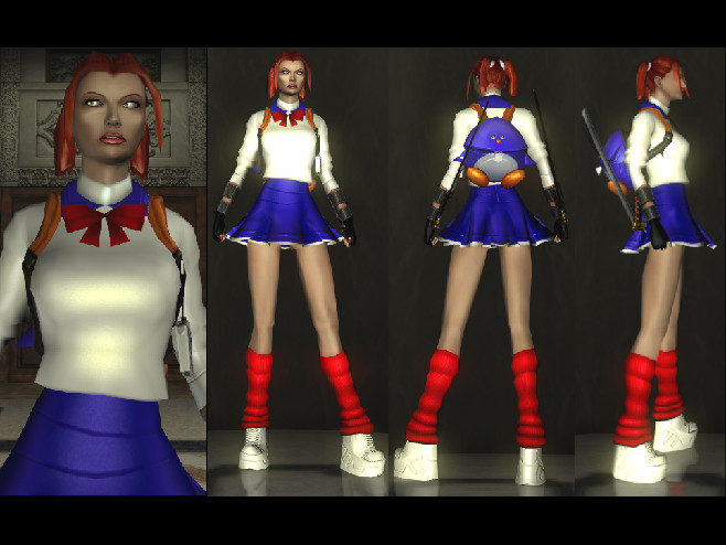 Sailor Scout Mod for BloodRayne 2 | BR2 Mods