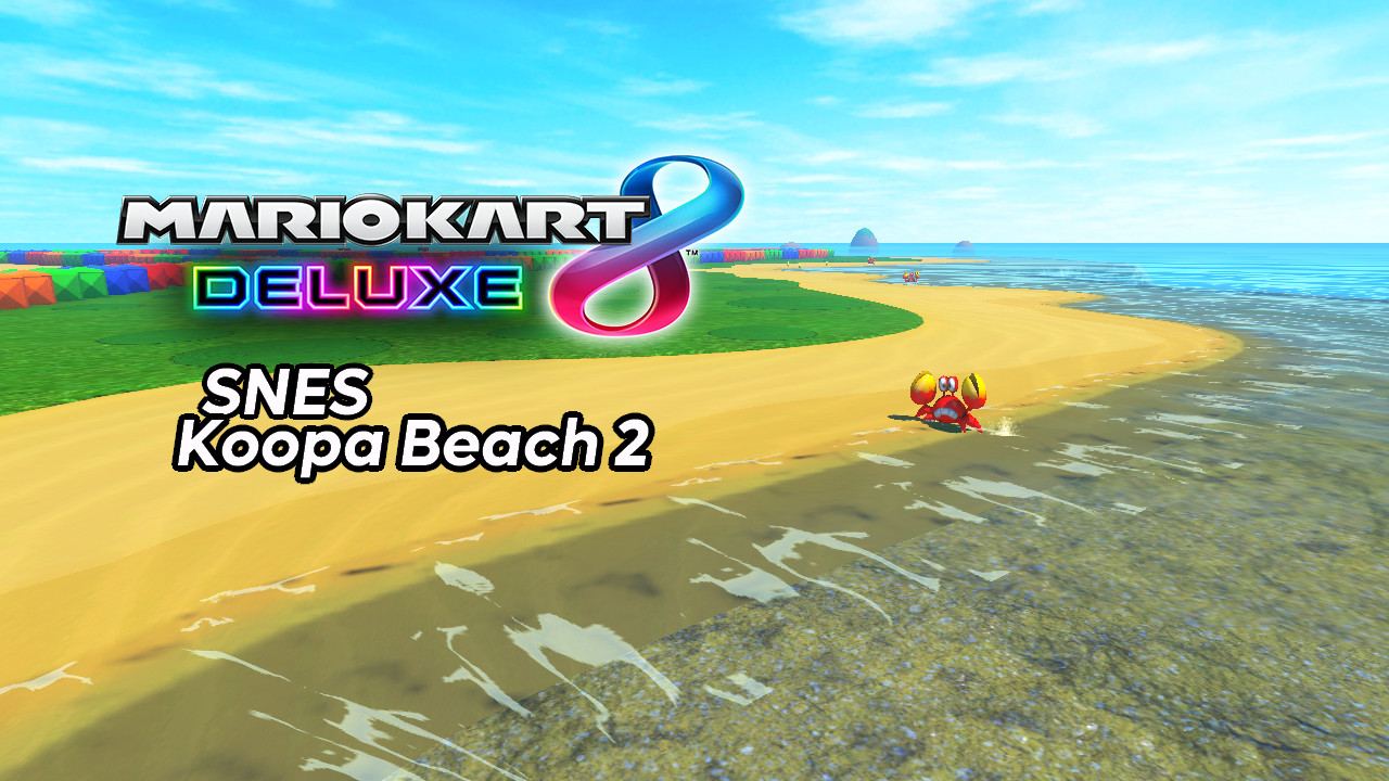 SNES Koopa Beach 2 (Tour Model) V1 Mod for Mario Kart 8 Deluxe | MK8D Mods
