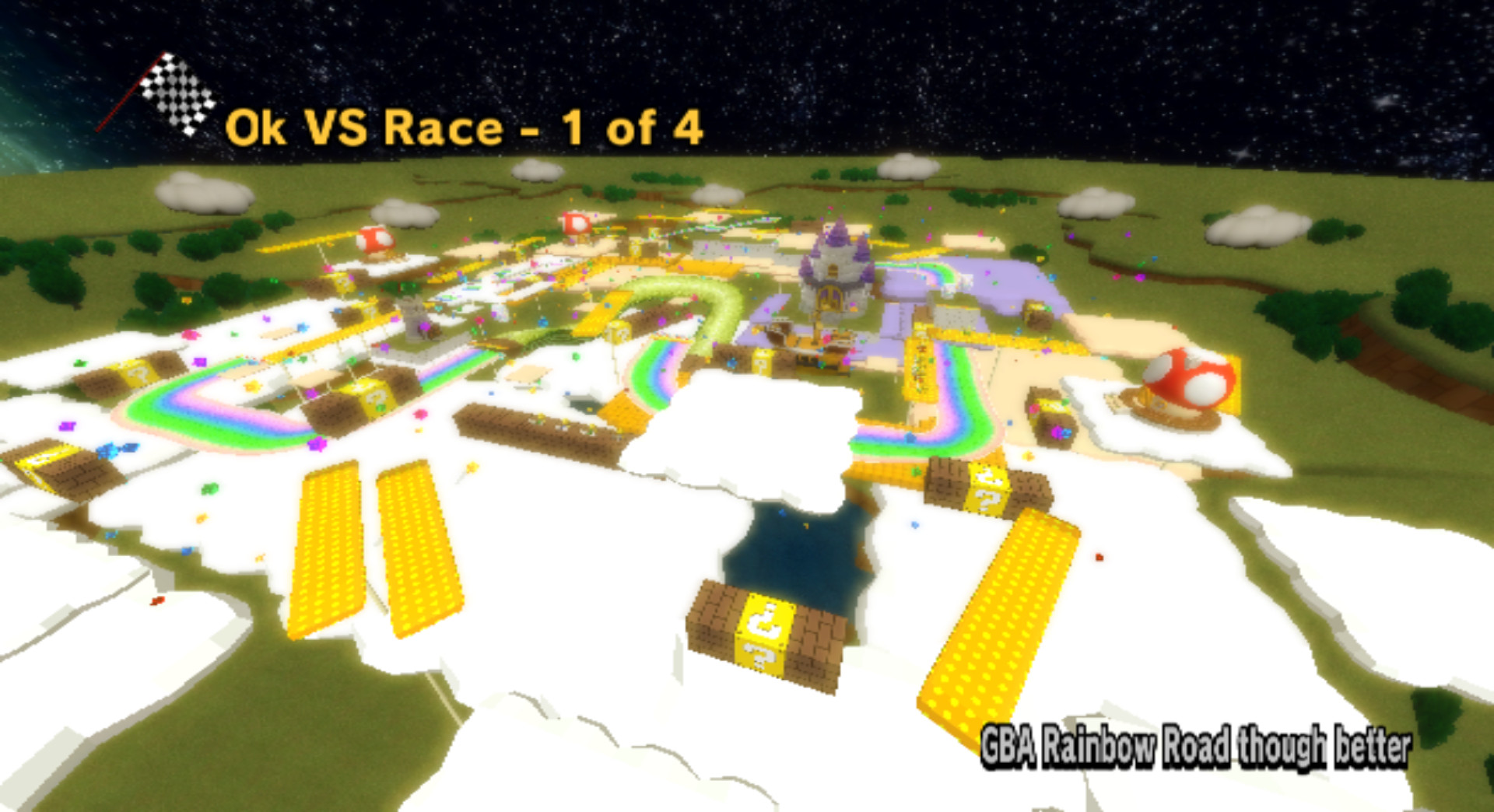 SNES Rainbow Clouds Mod for Mario Kart Wii | MKWii Mods
