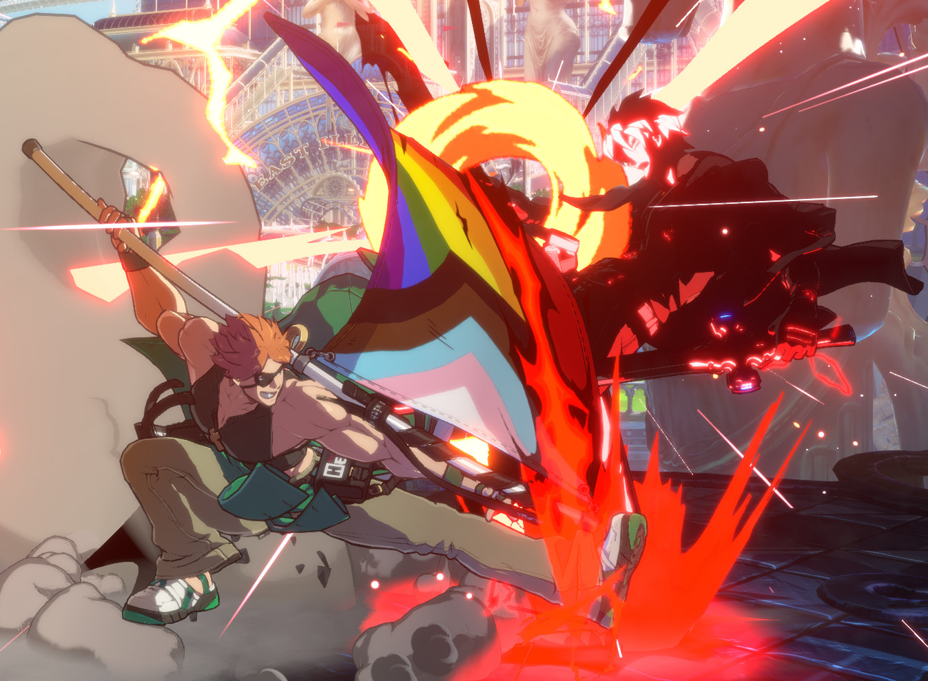 Sin Progress LGBTQ+ Flag (1-16) Mod for GUILTY GEAR -STRIVE- | GGST Mods