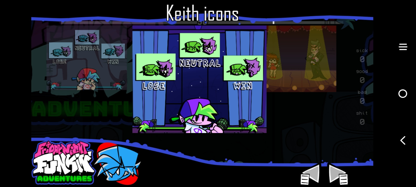 FNF adventures Port de android Mod for Friday Night Funkin' | FNF Mods