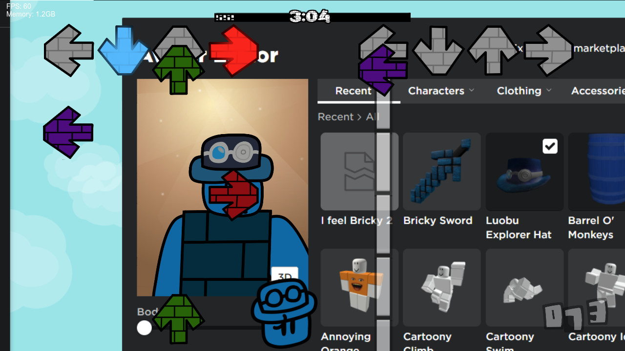 FNF: VS Bricks V2 Mod for Friday Night Funkin' | FNF Mods