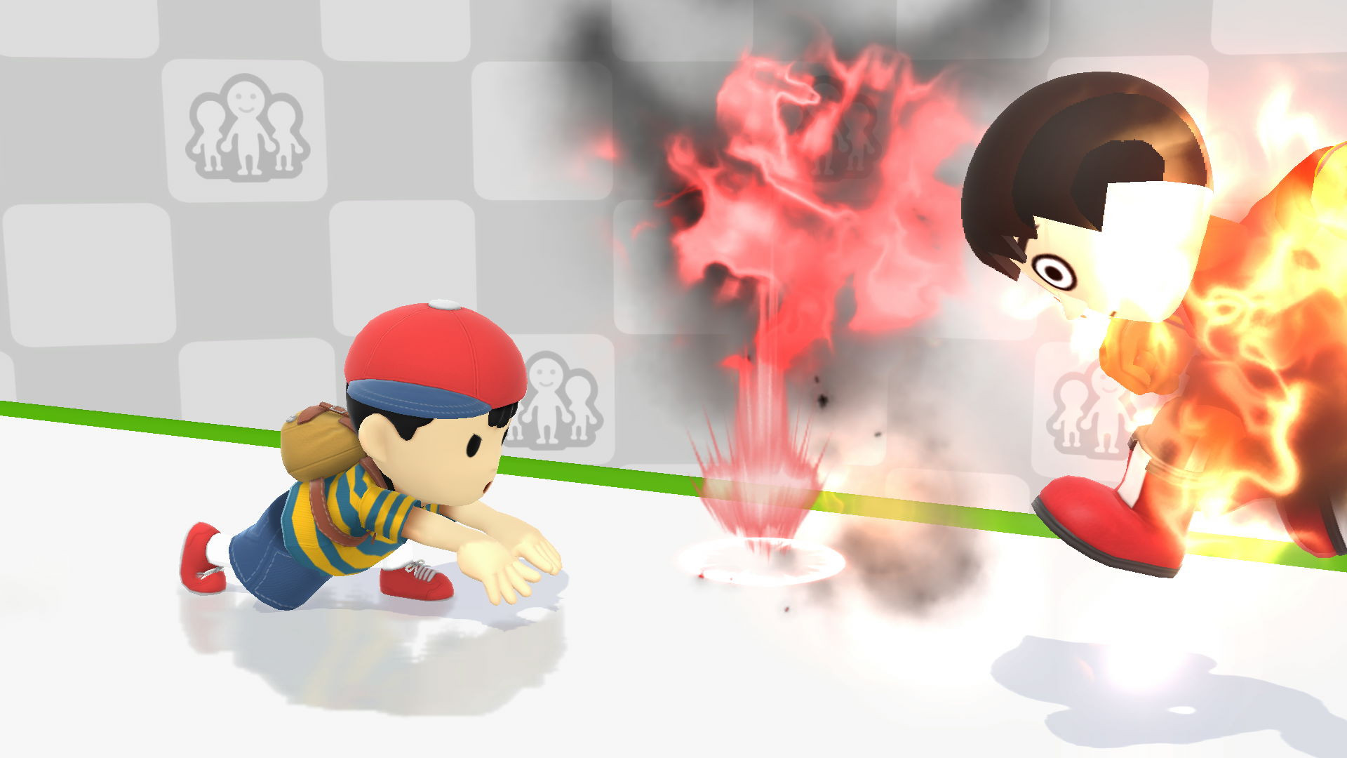 PSI Rockin'-colored PSI + Red PK Fire Mod for Super Smash Bros. (Wii U ...