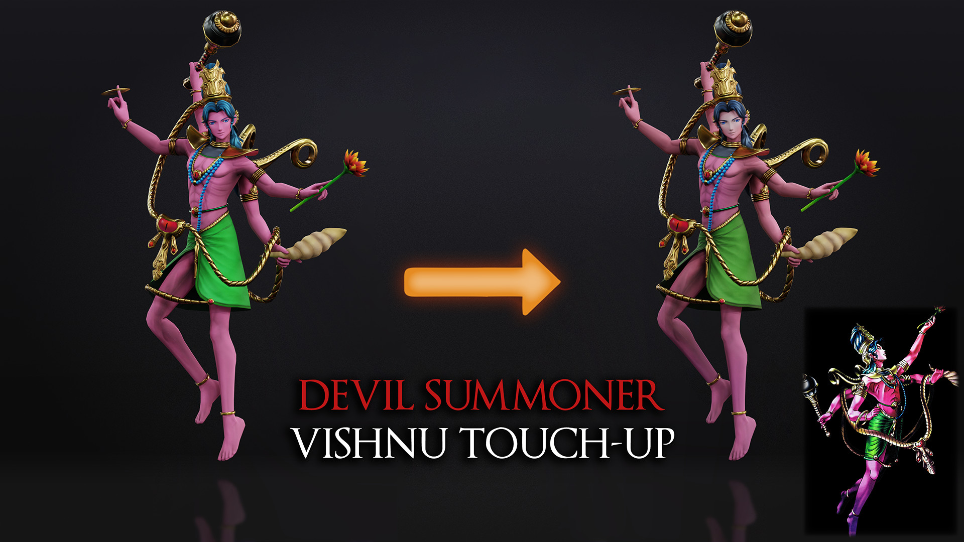 Devil Summoner Vishnu Touch-up Mod for Shin Megami Tensei V: Vengeance ...