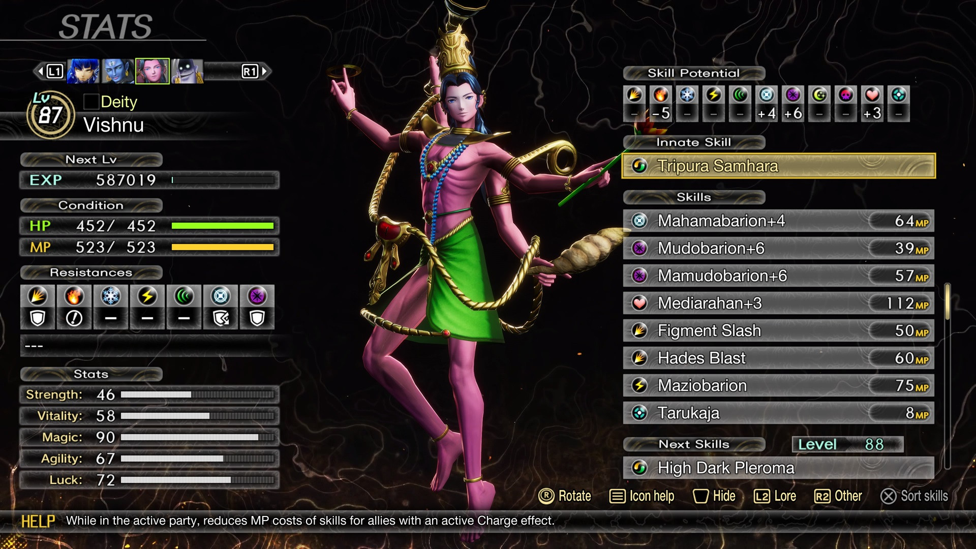 Devil Summoner Vishnu Touch-up Mod for Shin Megami Tensei V: Vengeance ...