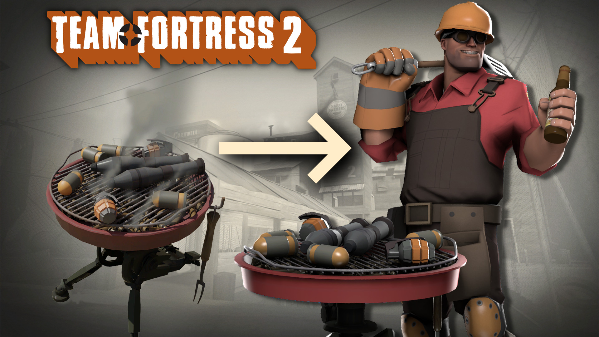 Grilling Engie during Summer Mod for Team Fortress 2 | TF2 Mods