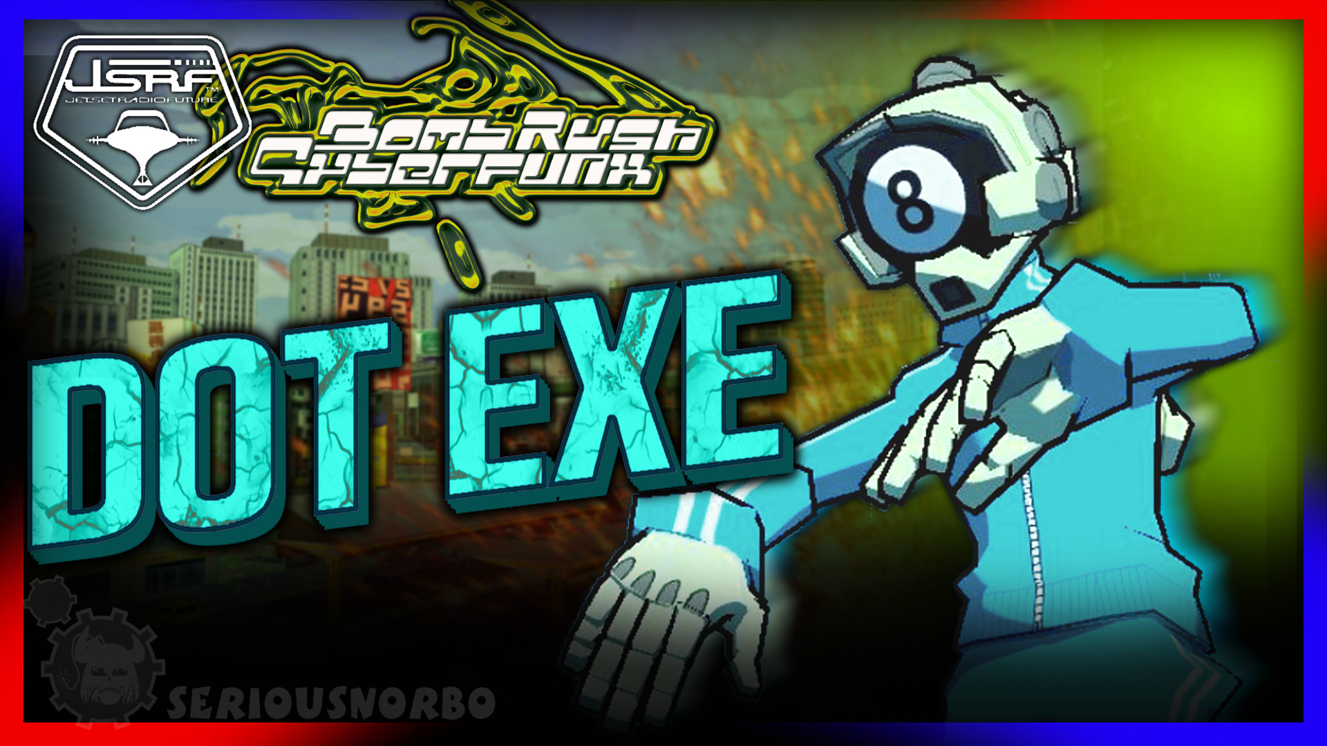 DOT EXE [Bomb Rush Cyberfunk] Mod for Jet Set Radio Future | JSRF Mods