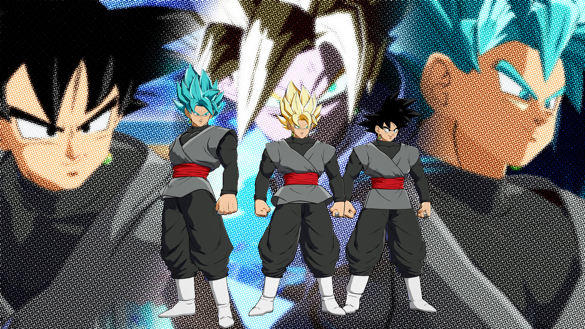Goku wearing Black's Gi Mod for Dragon Ball FighterZ | DB:FZ Mods