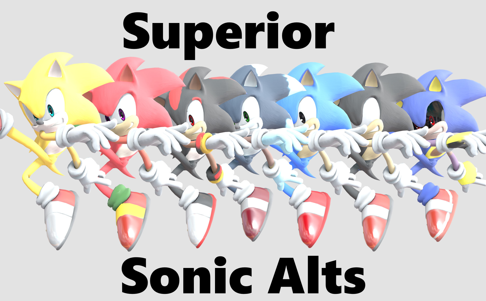 Superior Sonic Alts Mod for Super Smash Bros. Ultimate | SSBU Mods