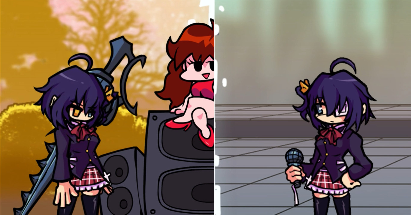 silly-billy but it's Takanashi Rikka singing Mod for Friday Night ...