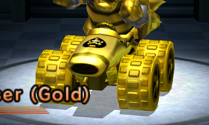 Gold B Dasher + Gold Monster Mod for Mario Kart 7 | MK7 Mods