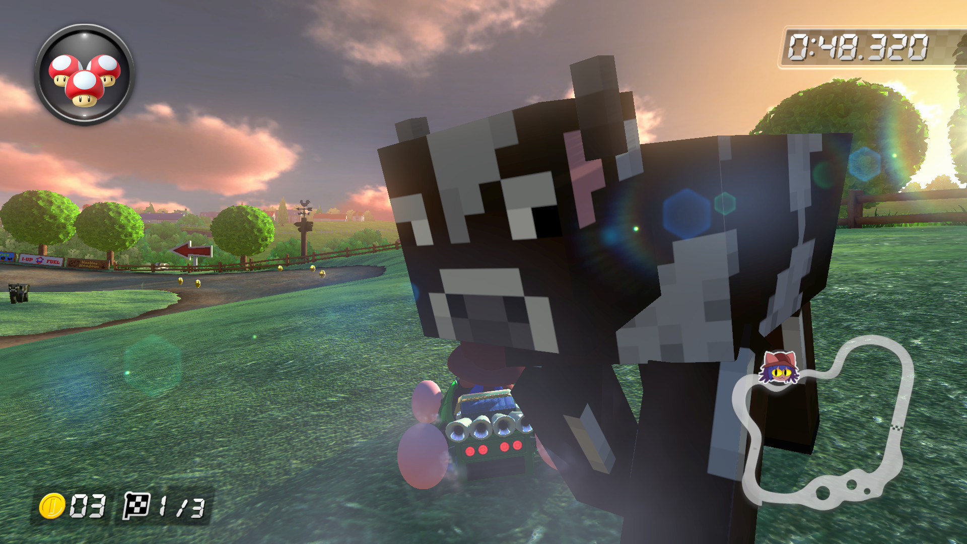 Minecraft Cow Mod for Mario Kart 8 Deluxe | MK8D Mods