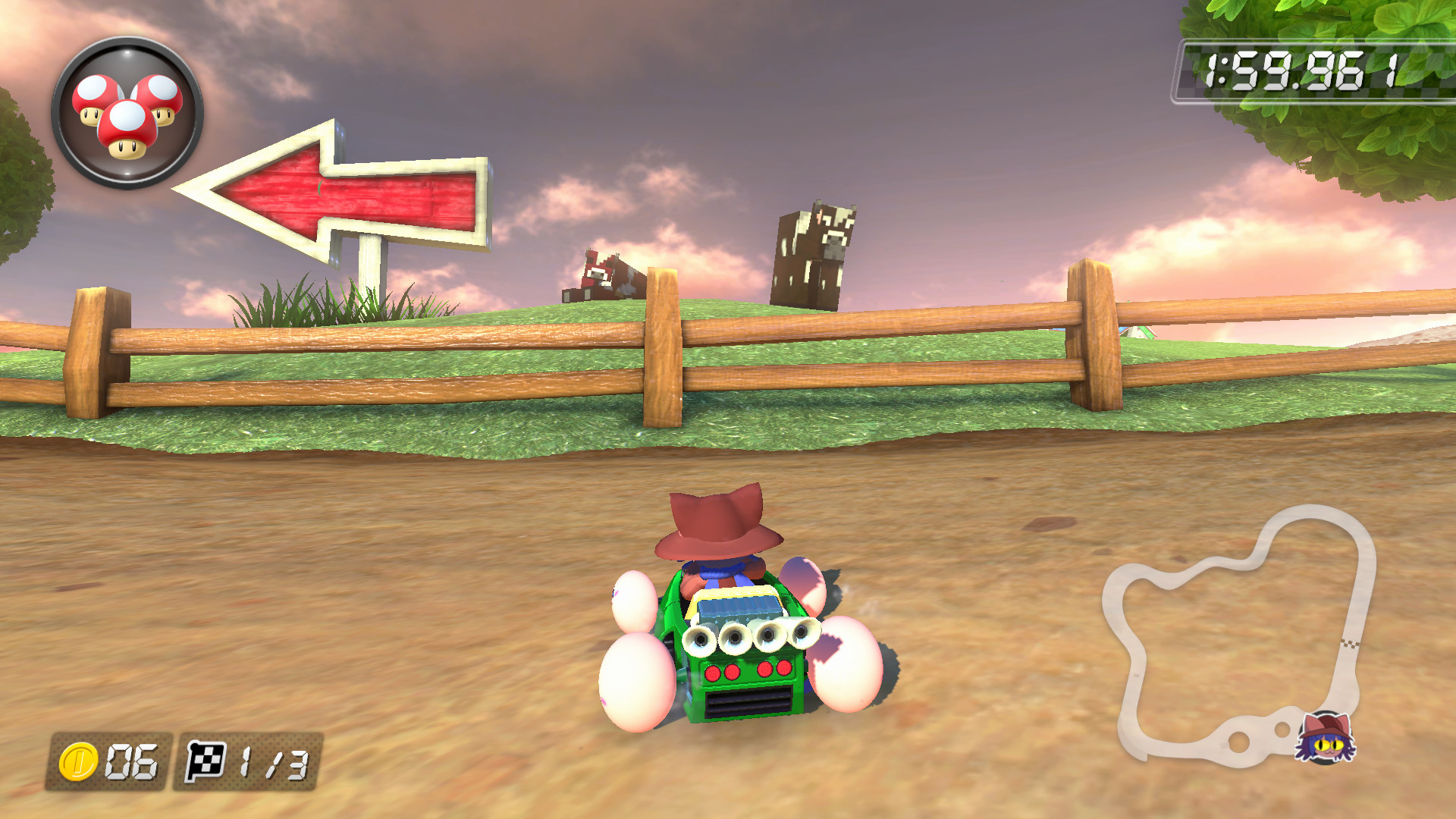 Minecraft Cow Mod for Mario Kart 8 Deluxe | MK8D Mods