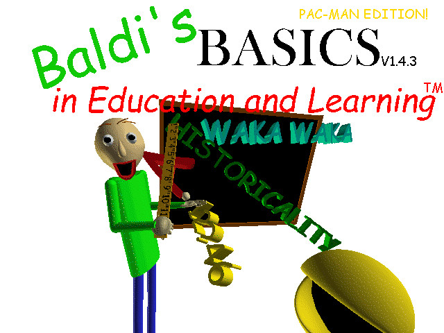 Pacman but in Baldis basics Mod for Baldi's Basics | Baldi Mods