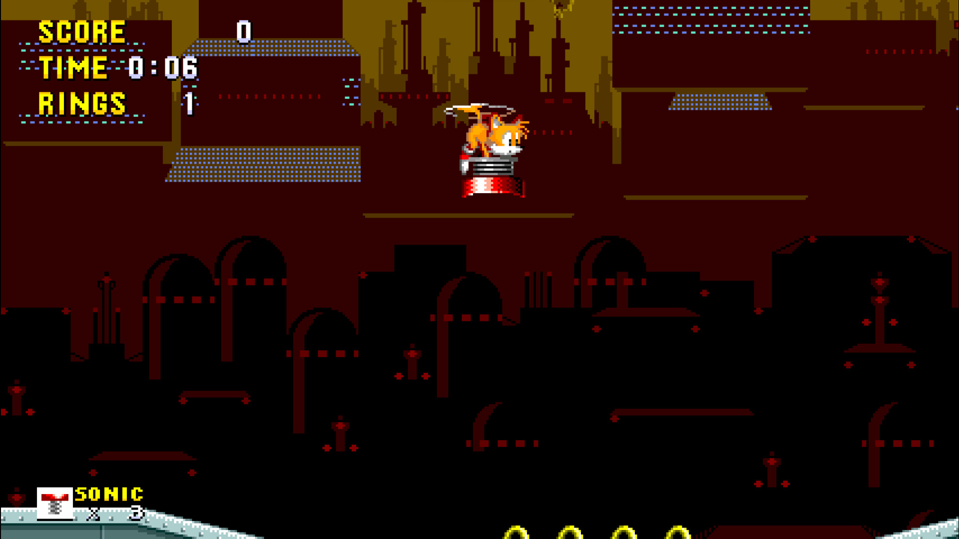 A red spring over sonic Mod for Sonic the Hedgehog Forever | S1F Mods