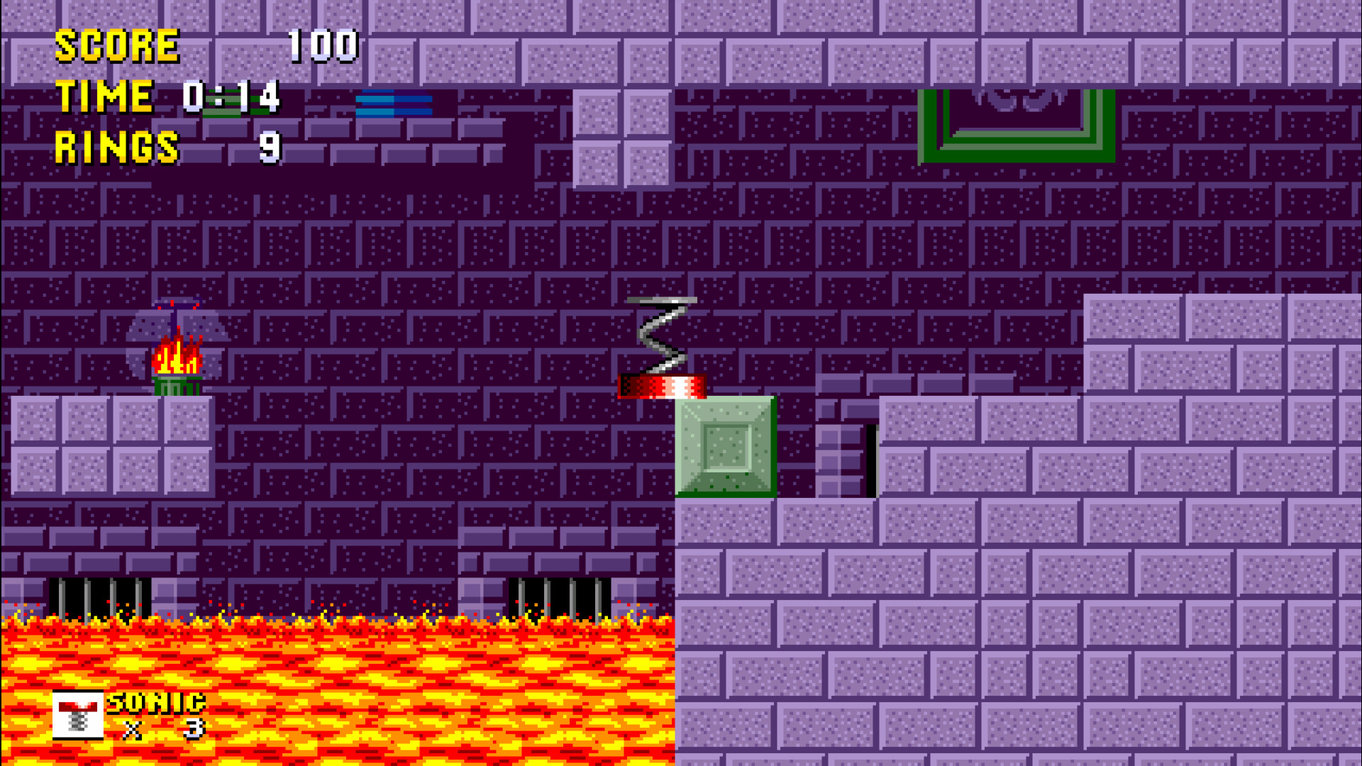 A red spring over sonic Mod for Sonic the Hedgehog Forever | S1F Mods