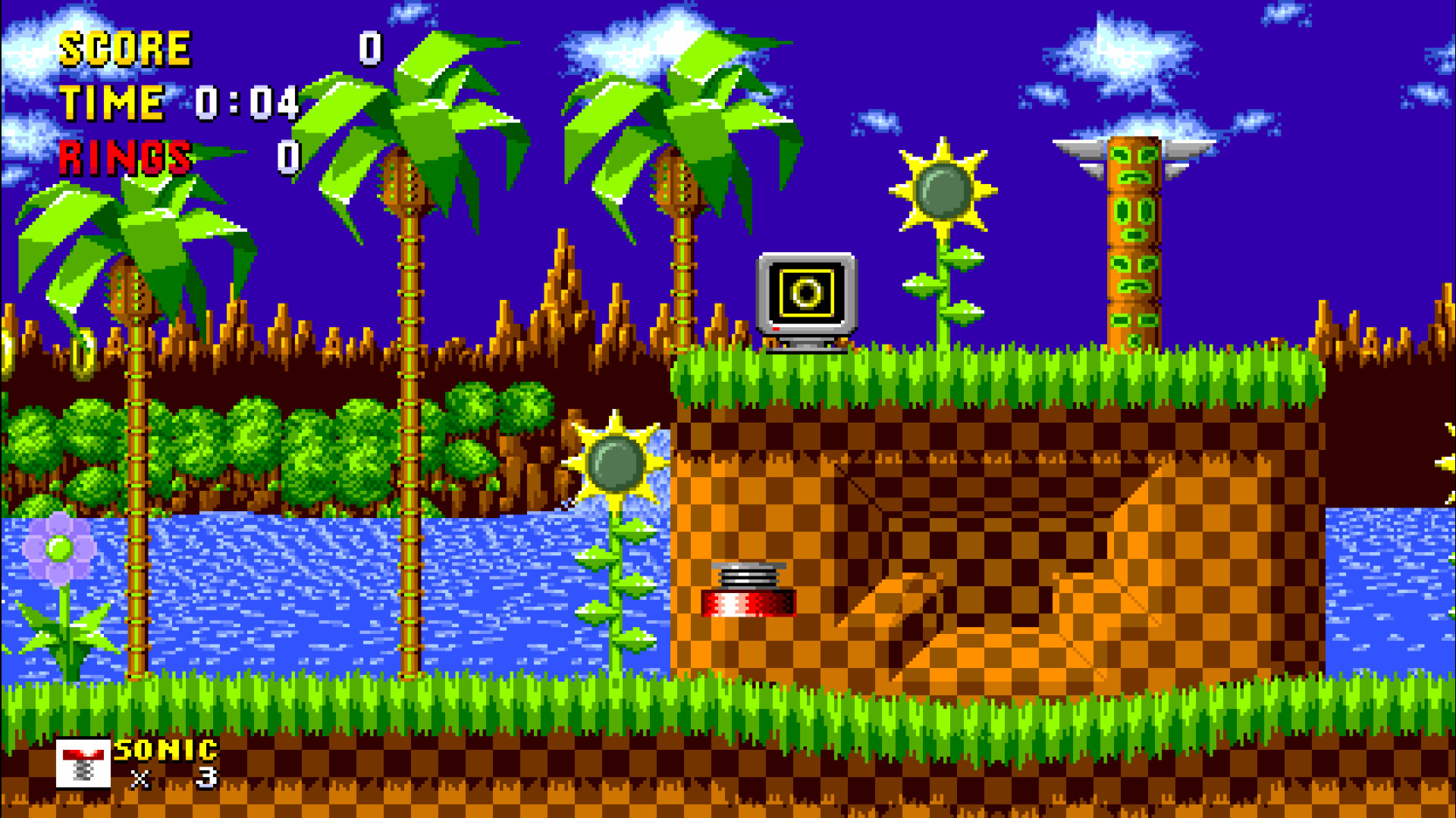 A red spring over sonic Mod for Sonic the Hedgehog Forever | S1F Mods