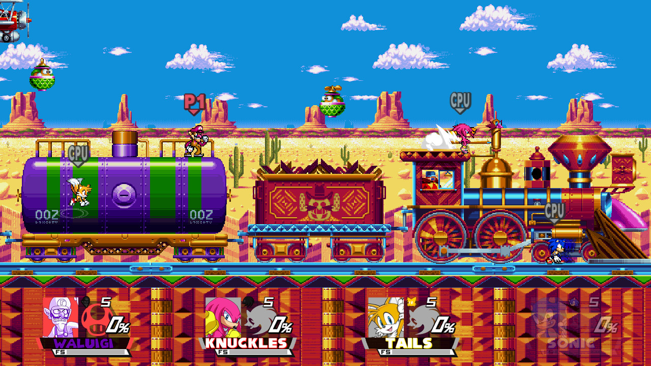 Sonic Mania - Mirage Saloon Train (9.4/CMC+) Mod for Super Smash Bros ...