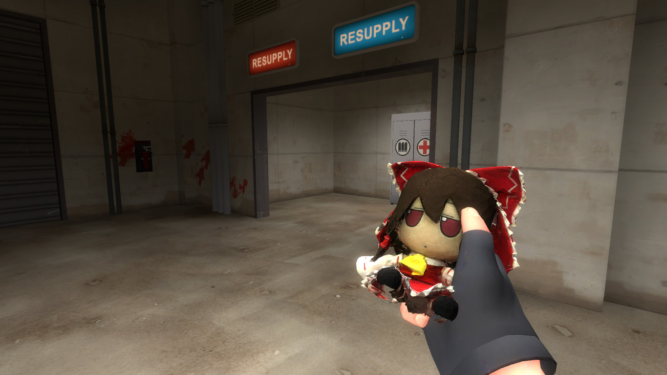 Touhou plush fumo reimu as sandvich Mod for Team Fortress 2 | TF2 Mods
