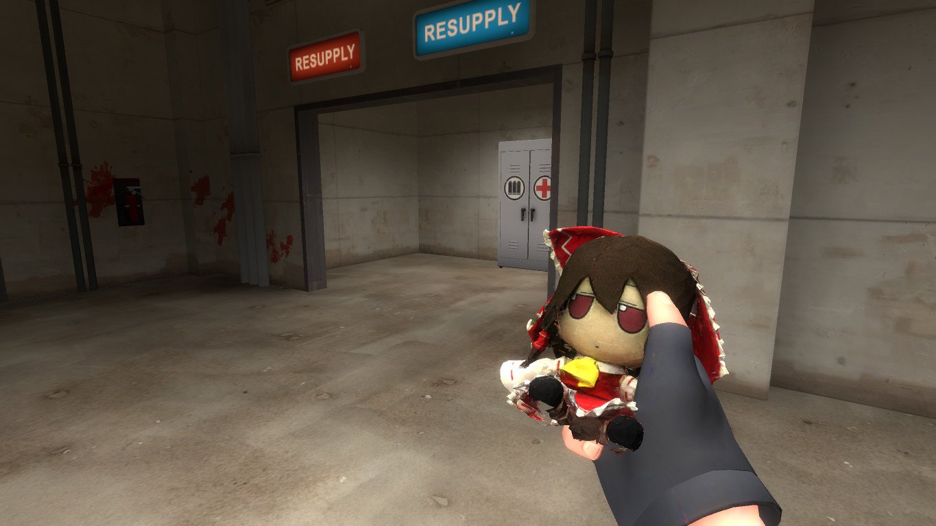 Touhou plush fumo reimu as sandvich Mod for Team Fortress 2 | TF2 Mods