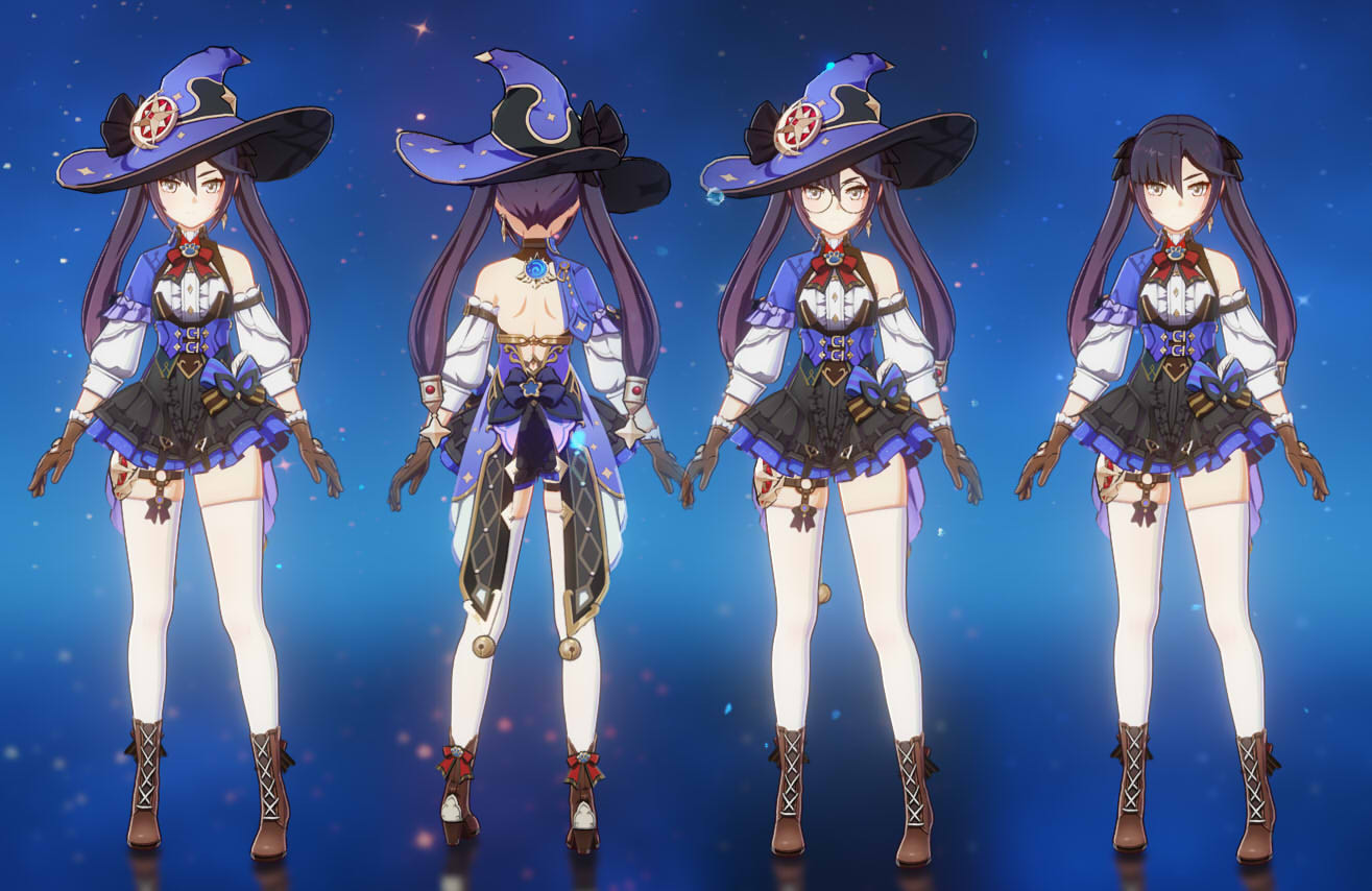 Kirara phantom skin to Mona Mod for Genshin Impact | GI Mods