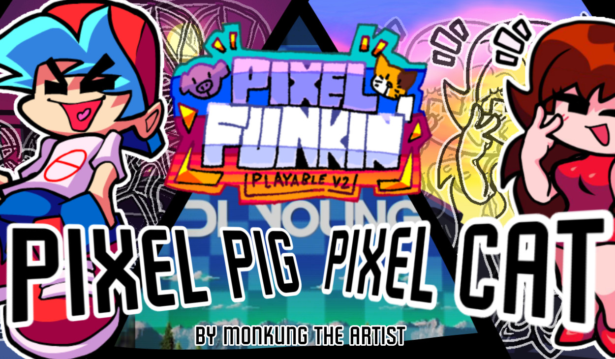 Pixel Pig Cover V2 (Pixel Funkin' Playable V2) Mod for Friday Night ...