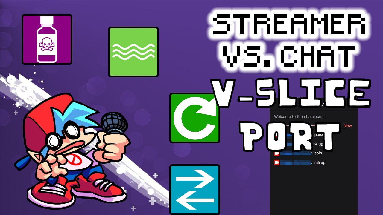 Streamer Vs. Chat V-Slice Port Mod for Friday Night Funkin' | FNF Mods
