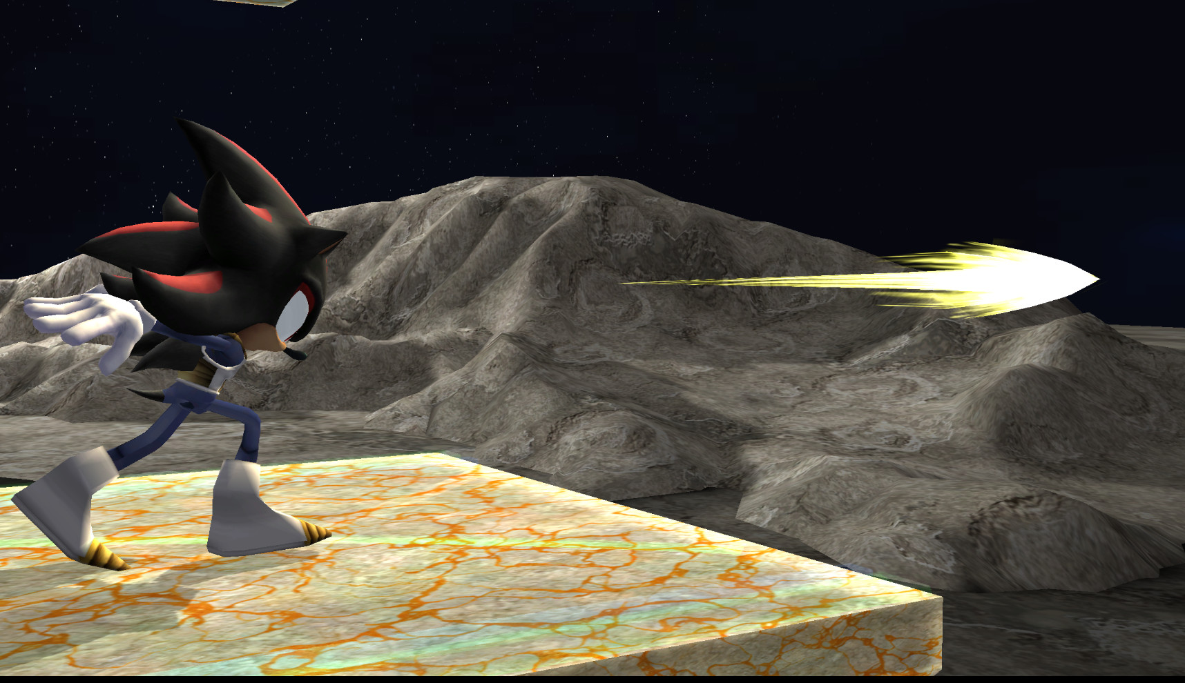 Shadow The Hedgehog as Vegeta Mod for Super Smash Bros. Brawl | Brawl Mods