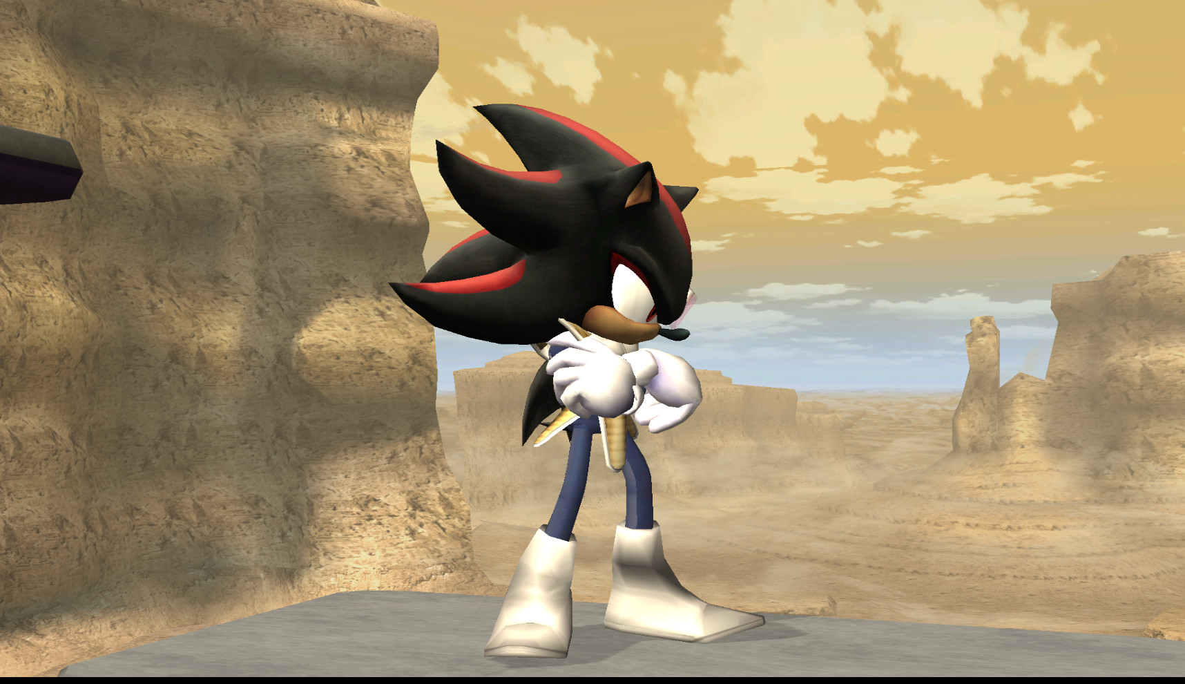 Shadow The Hedgehog as Vegeta Mod for Super Smash Bros. Brawl | Brawl Mods