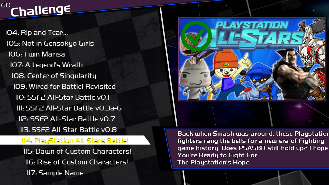 Playstation All-Stars Battle challenge Mod for Super Smash Bros ...