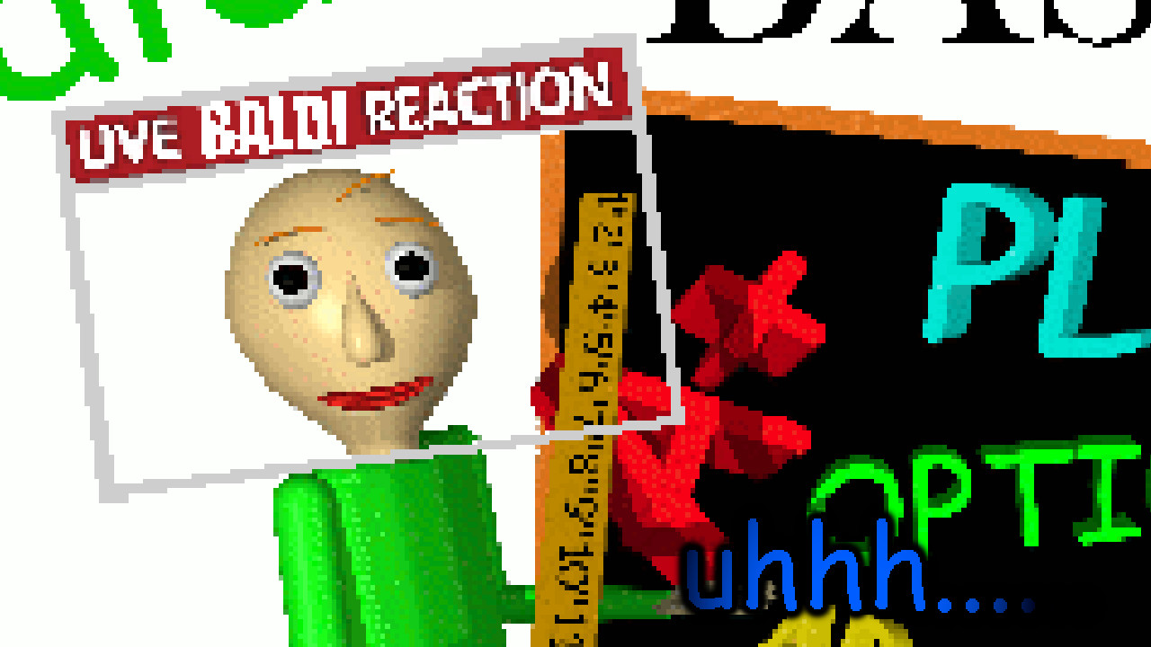 Live Baldi's Reaction (dumb texture packs) Mod for Baldi's Basics ...