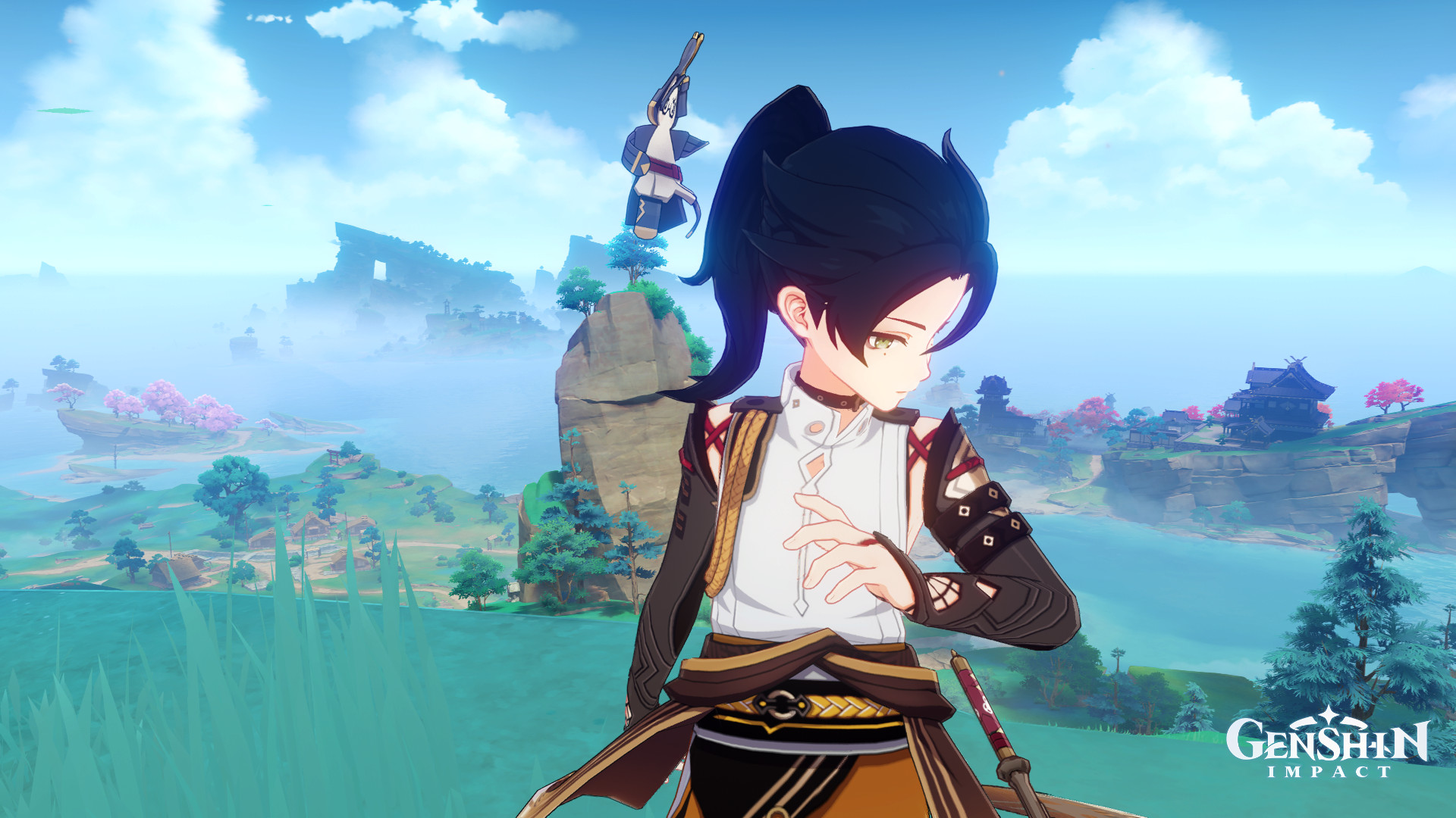Heizou Ponytail - Kitbash Mod for Genshin Impact | GI Mods