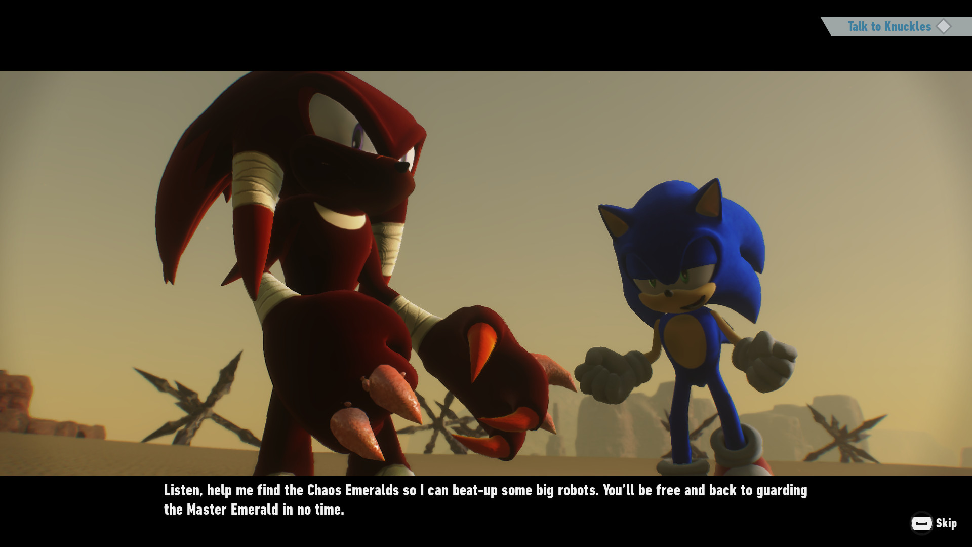 Somewhat Older Knuckles v2 Mod for Sonic Frontiers | Frontiers Mods