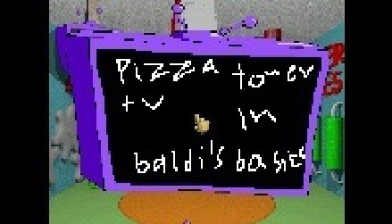 pizza tower TV over baldi tv Mod for Baldi's Basics | Baldi Mods