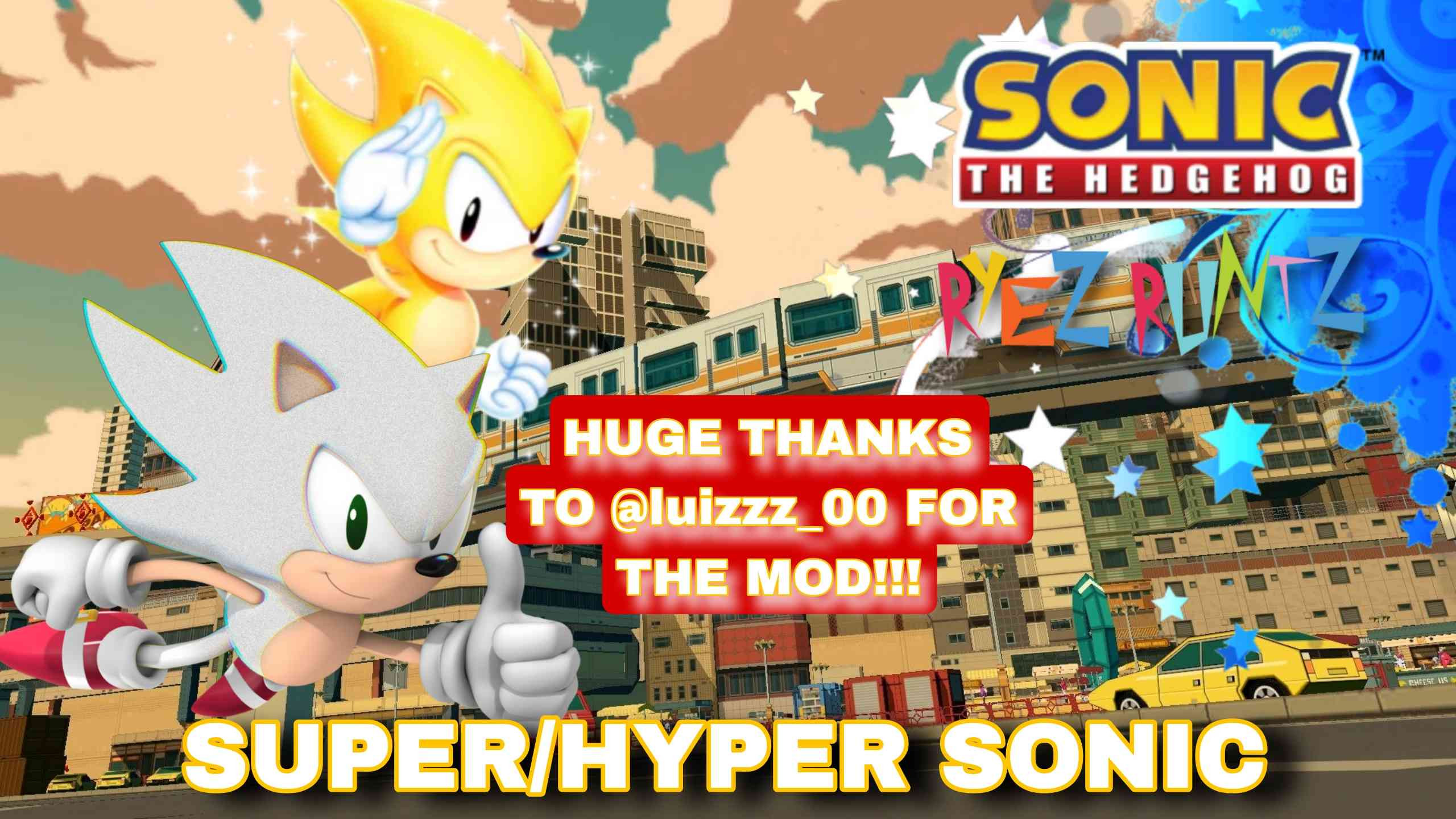 Classic Super/Hyper Sonic Mod for Bomb Rush Cyberfunk | BRC Mods