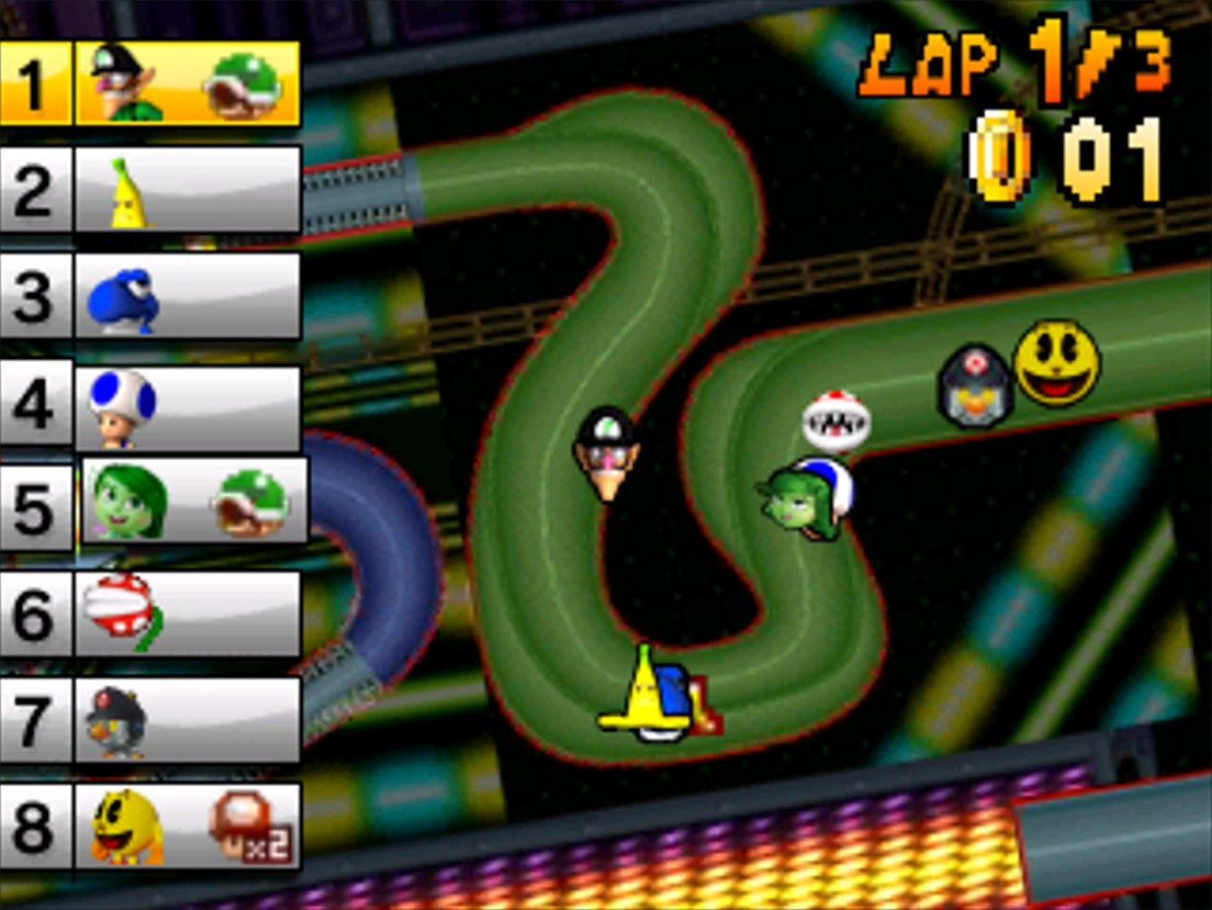 Black & Green Waluigi Mod for Mario Kart 7 | MK7 Mods