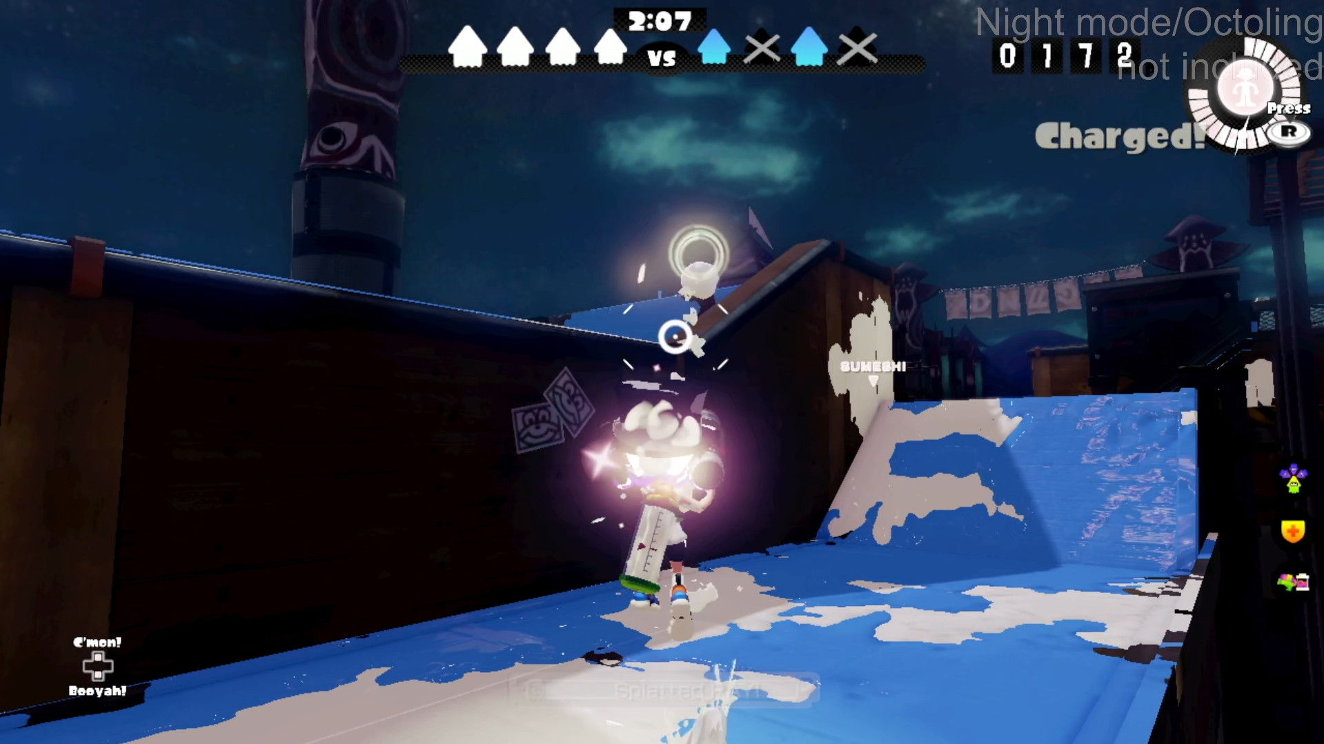 White and Light Blue Color Lock Colors Mod for Splatoon | Splatoon Mods