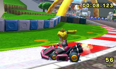 Flying Peach Mod for Mario Kart 7 | MK7 Mods