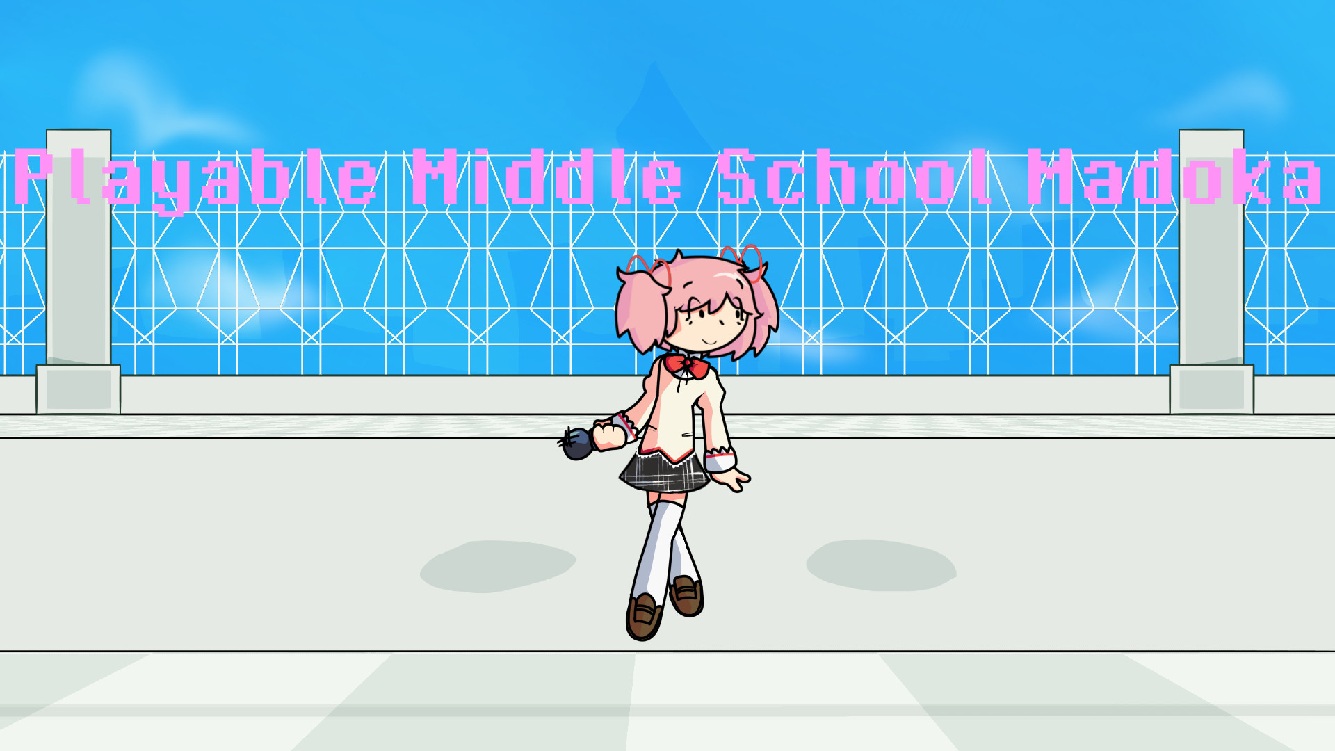 Playable Middle School Madoka Mod for Friday Night Funkin' | FNF Mods